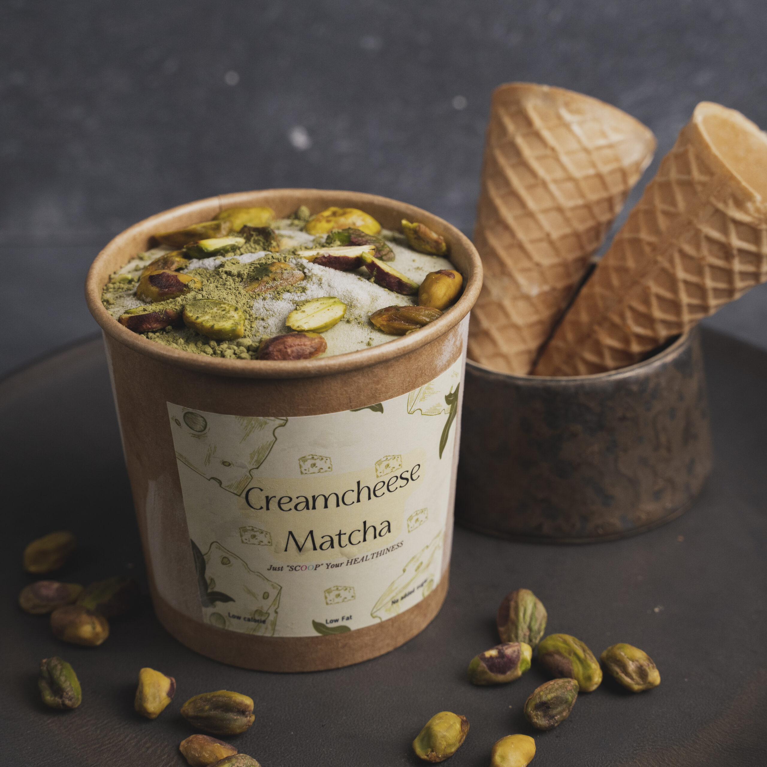 Cream Cheese Matcha – SCOOP Healthy Ice Cream